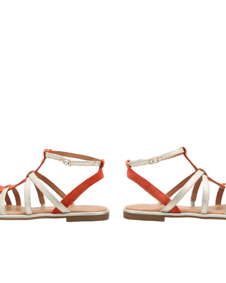 Sandales à brides rouge | Anjou | Adige Chaussures