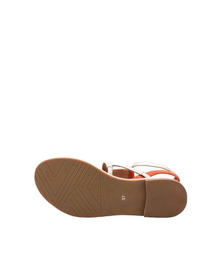 Sandales à brides rouge | Anjou | Adige Chaussures