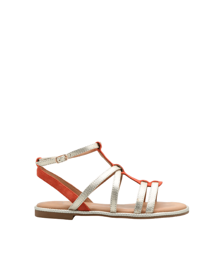 Sandales à brides rouge | Anjou | Adige Chaussures